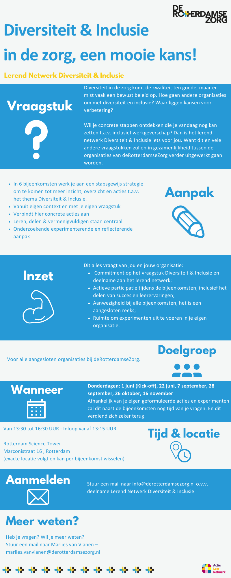 Lerend Netwerk Diversiteit & Inclusie in de zorg - deRotterdamseZorg